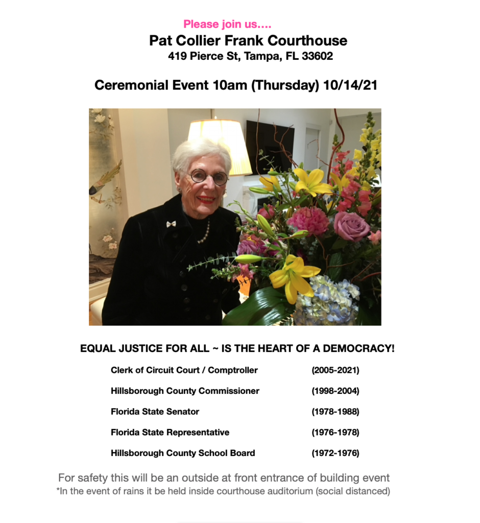 Pat Collier Frank Courthouse Ceremonial Event | Athena Society